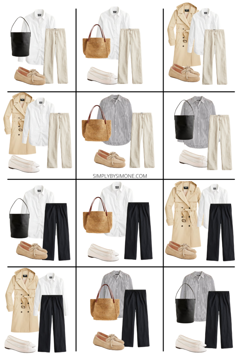 J.Crew Spring Capsule Wardrobe Classic Everyday Outfits - Simply by Simone
